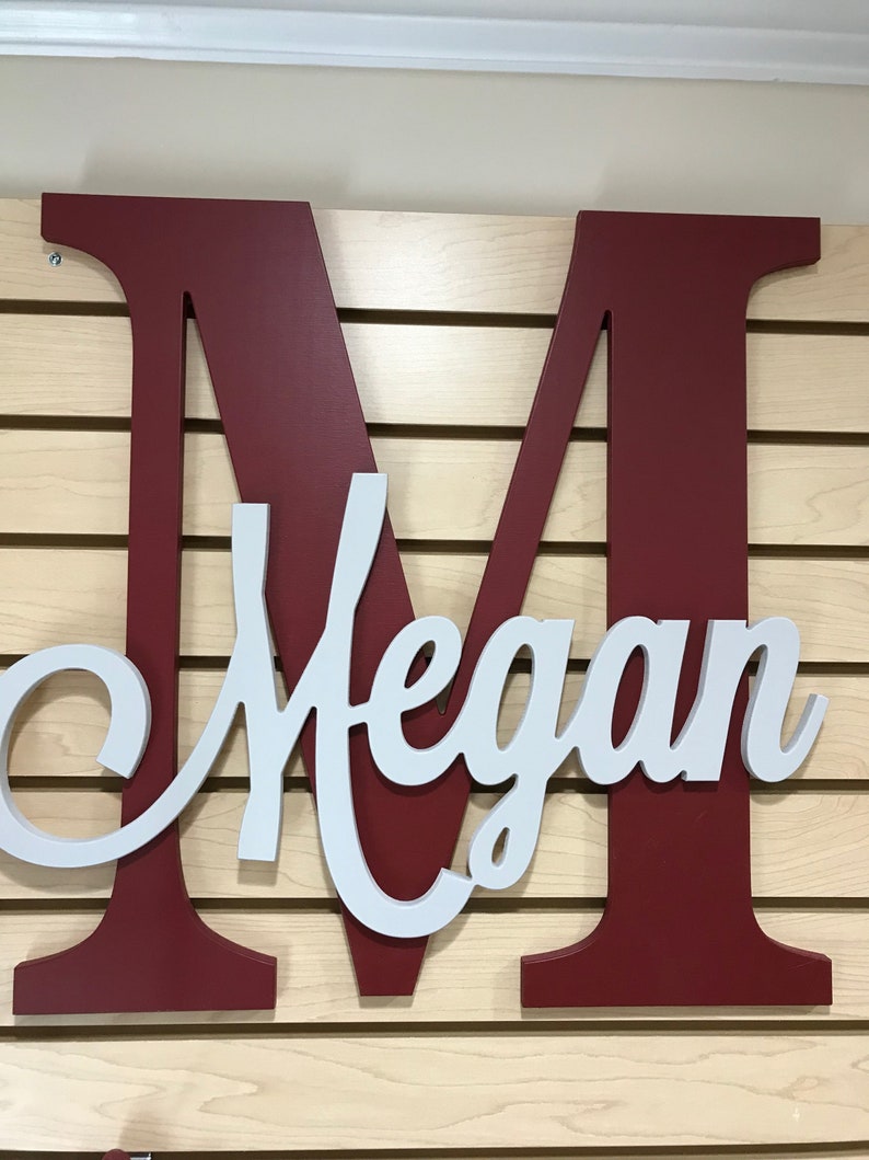 Wooden Letters / Wood Name Letters/ Nursery Name Sign/ Wall Hanging ...