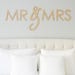 Large Wood Elegant Mr & Mrs Wall Sign Above Bed Decor - Home Decor ...