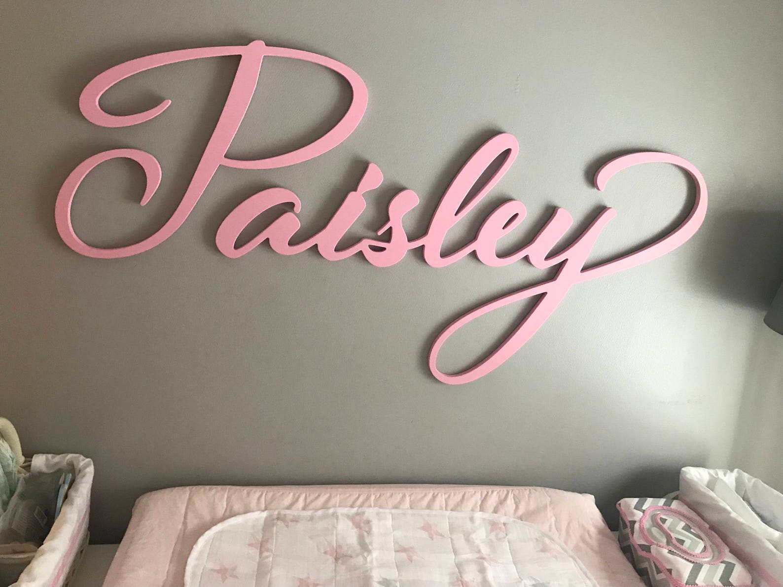 Custom Wooden Name Sign Nursery Wall Hanging Letters Above - Etsy