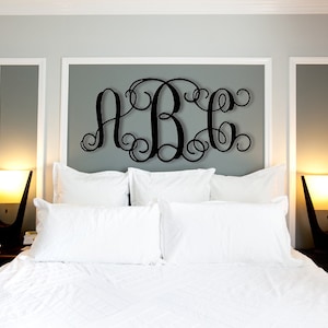 Extra Large Wooden Monogram, Huge Wood Monogram Wall Decor, 24" X 48 ...