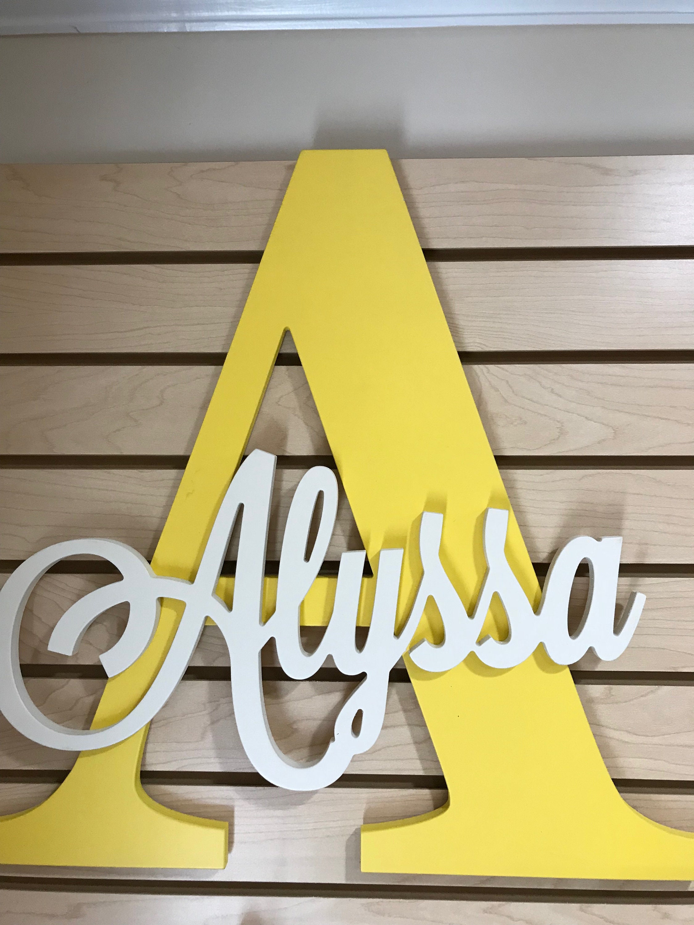 Wooden Letters / Wood Name Letters/ Nursery Name Sign/ Wall | Etsy