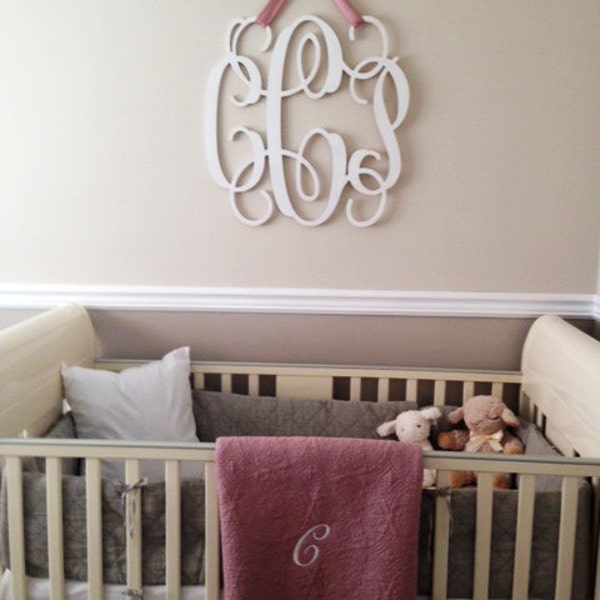 Wooden Monogram - Etsy