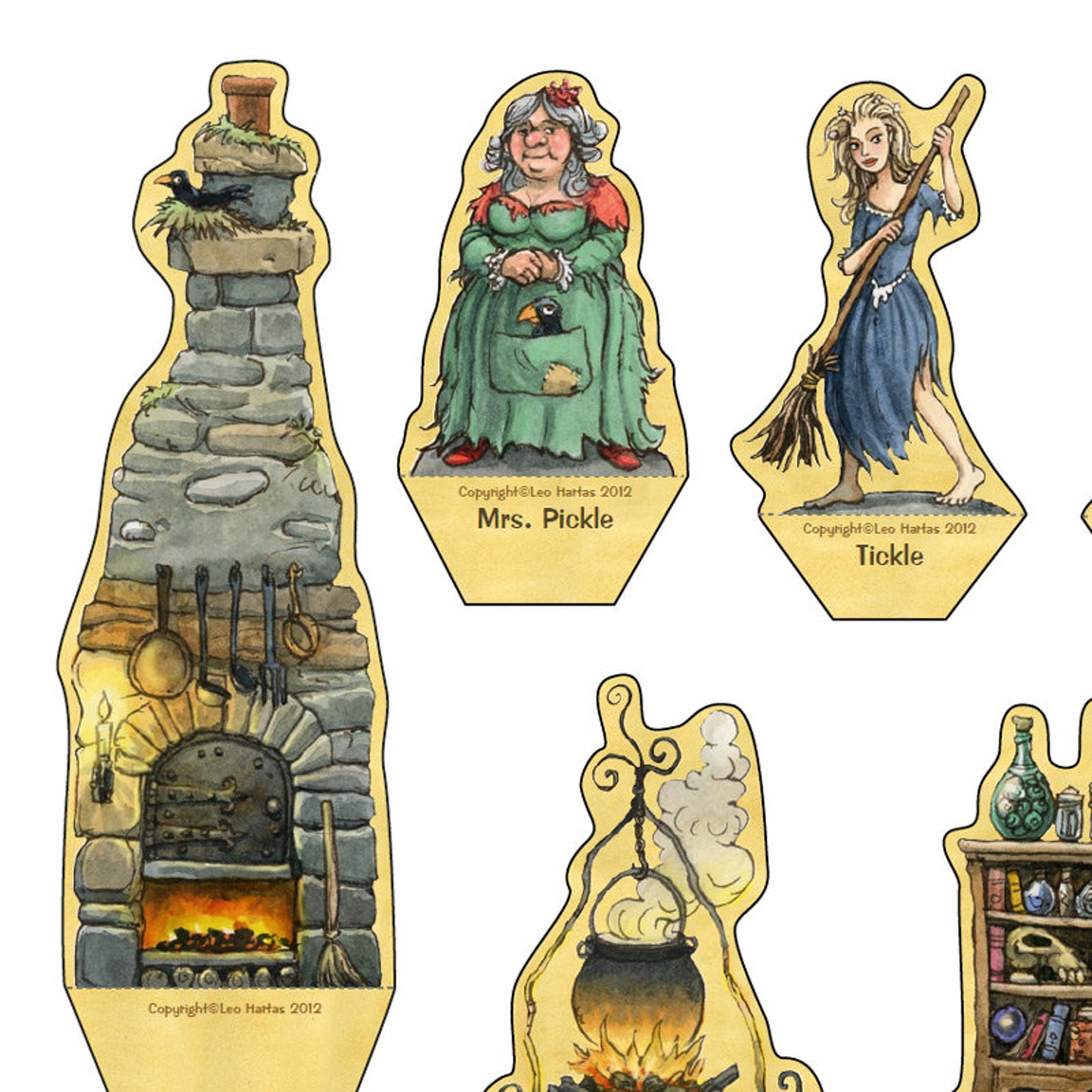 Witches Hovel Play Set Printable - Etsy