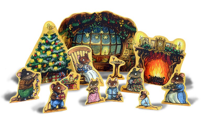 Little Mouse Christmas Eve Play Set Printable - Etsy