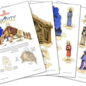 Nativity Play Set Printable - Etsy