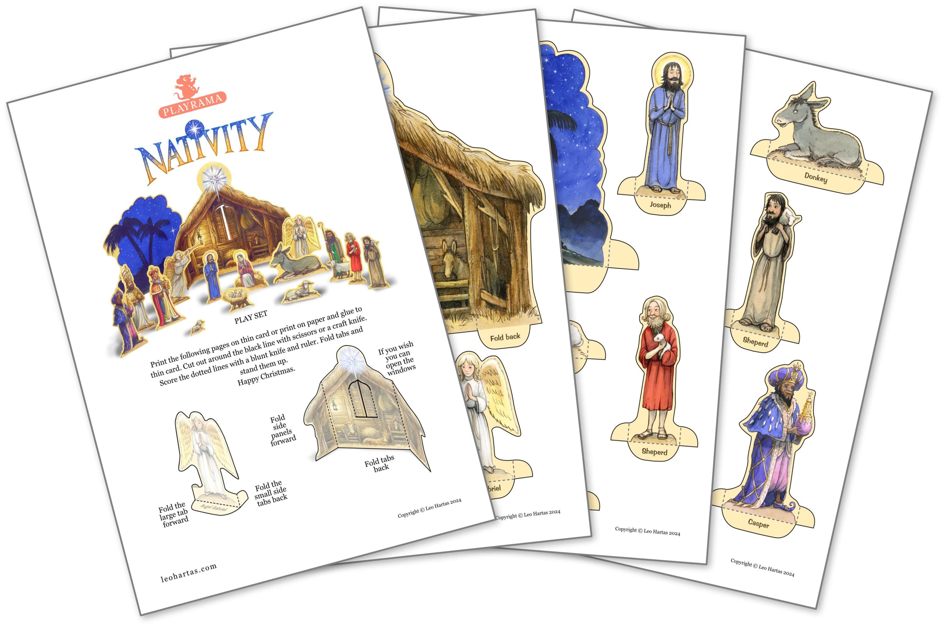 Nativity Play Set Printable - Etsy