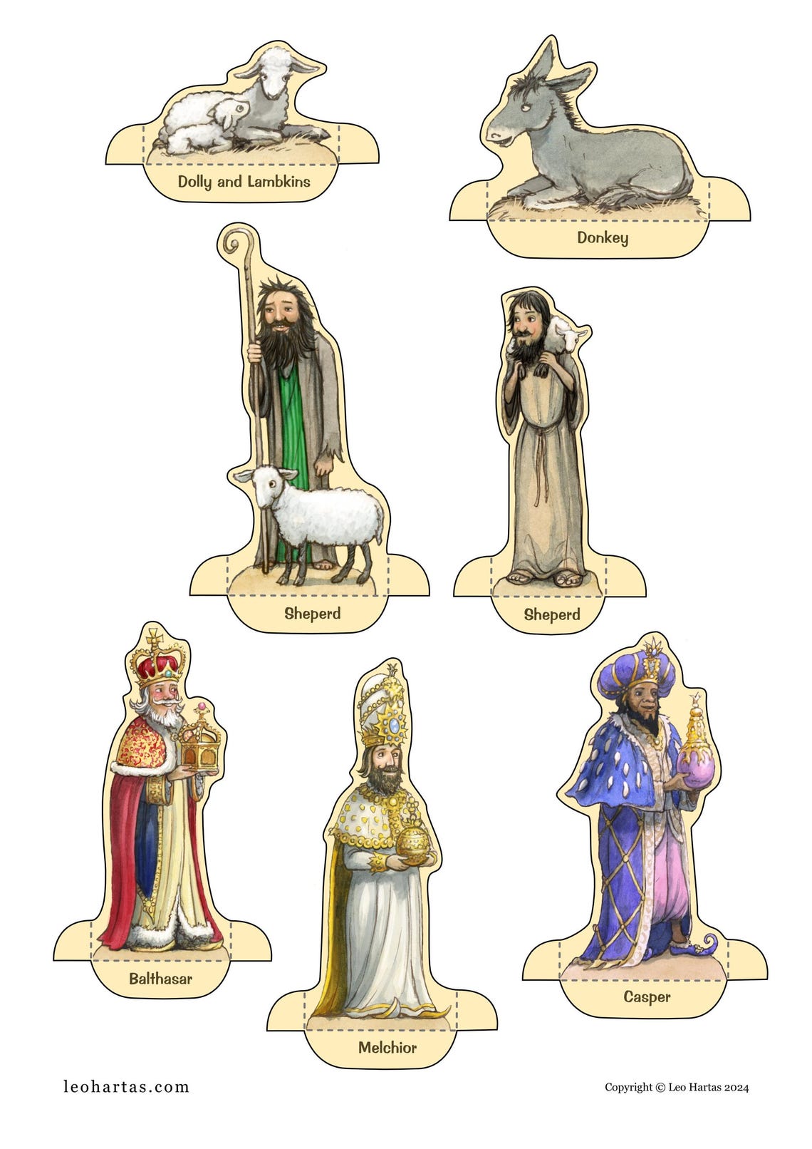 Nativity Play Set Printable - Etsy