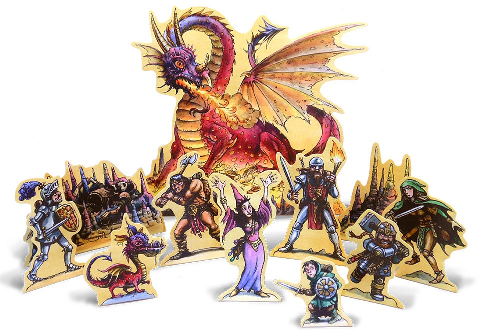 Dragon Great Red Play Set Printable - Etsy