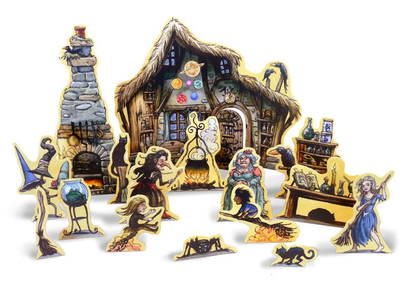 Witches Hovel Play Set Printable - Etsy