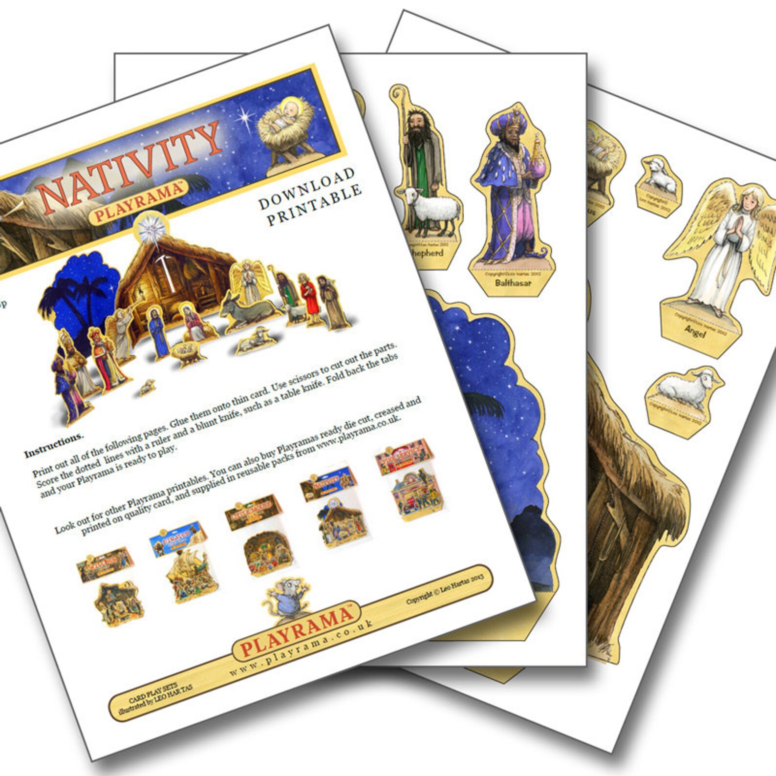 Nativity Play Set Printable - Etsy