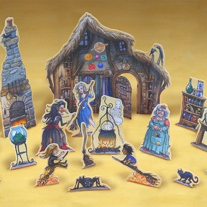 Witches Hovel Play Set Printable - Etsy
