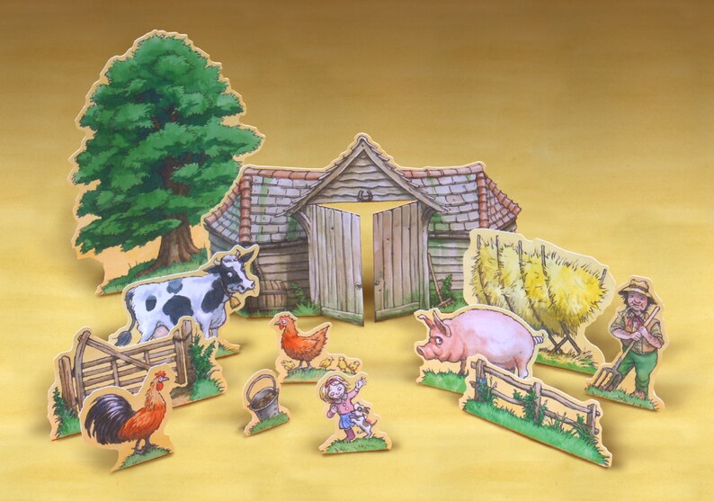 Farm Play Set Printable. - Etsy