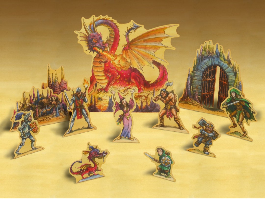 Dragon Great Red Play Set Printable - Etsy