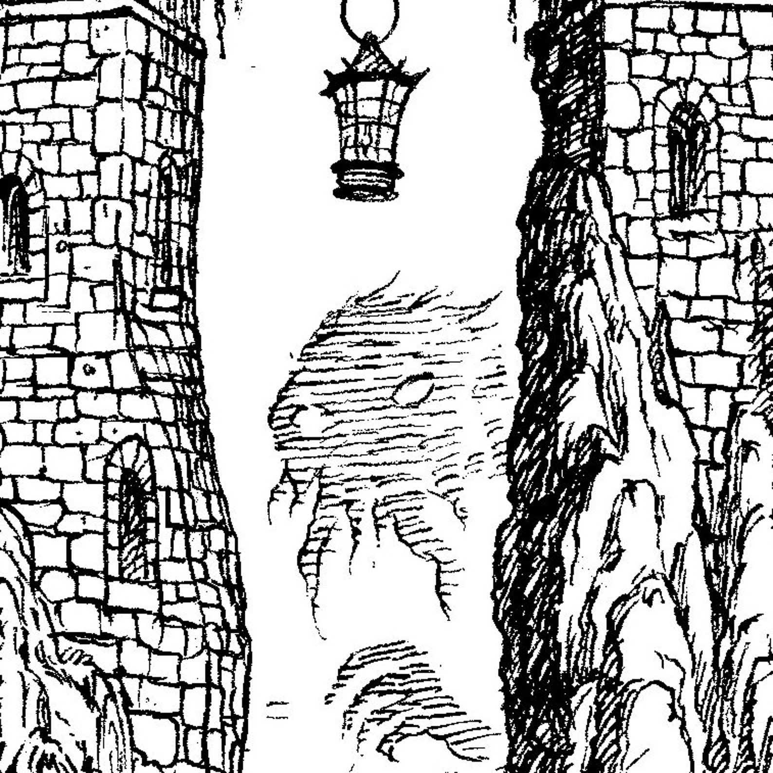 Fantasy Clock Tower at Sea Print With Cthulhu Type Monster Lurking in ...