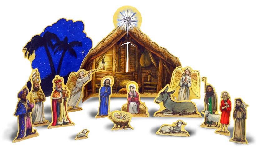 Nativity Play Set Printable - Etsy