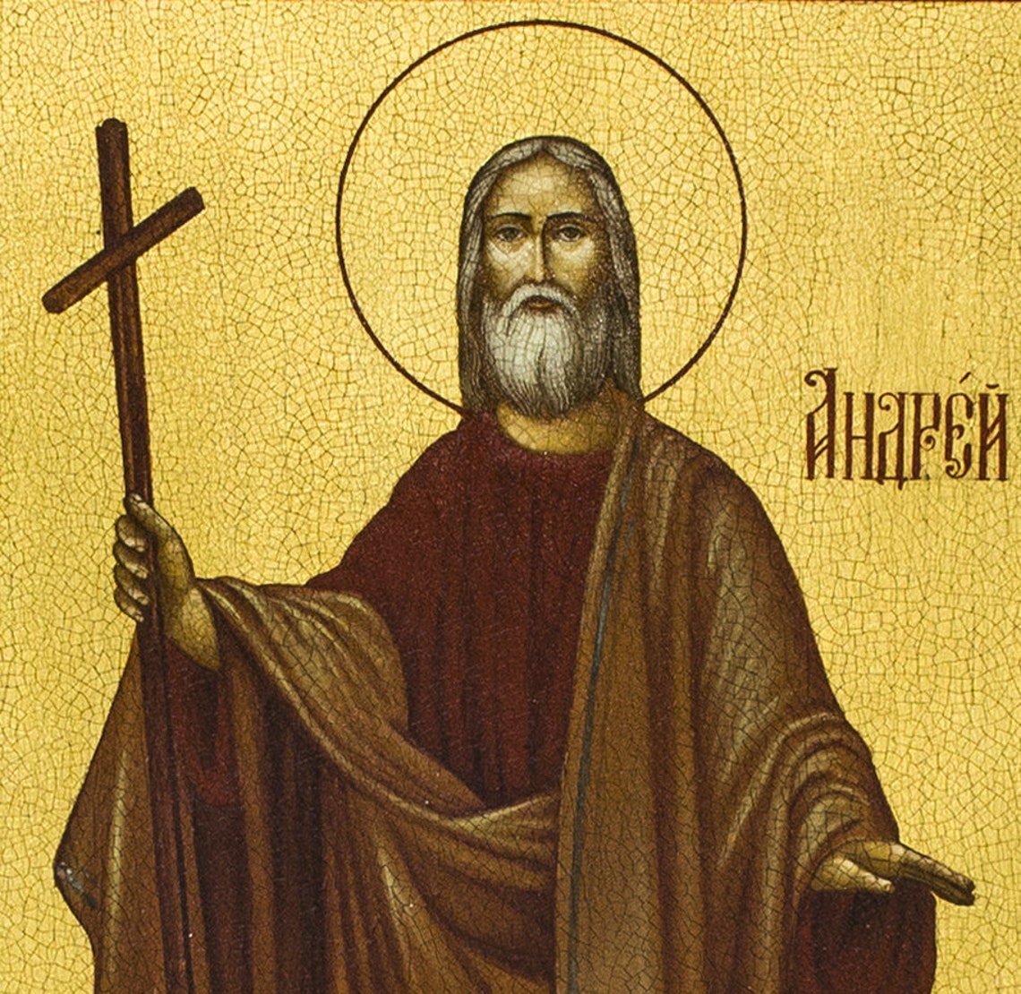 St Andrew Orthodox icon Russian icon Saint Аpostle Andrew | Etsy