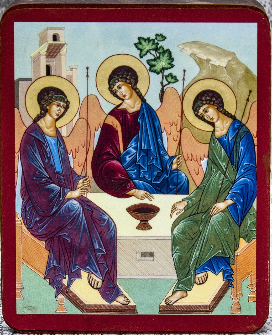 Orthodox Icon Holy Trinity Andrei Rublev Russian icon Trinity | Etsy