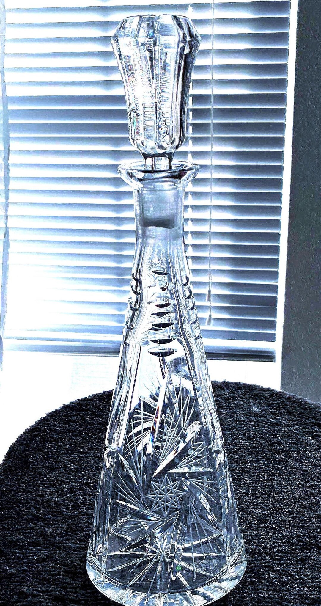 Pinwheel Diamond Crystal Decanter - Etsy