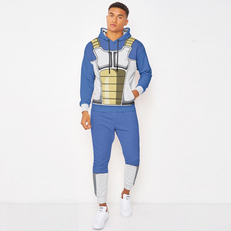 Vegeta Armor Classic Vegeta Saiyan Armor Hoodie and Jogger Set Anime ...