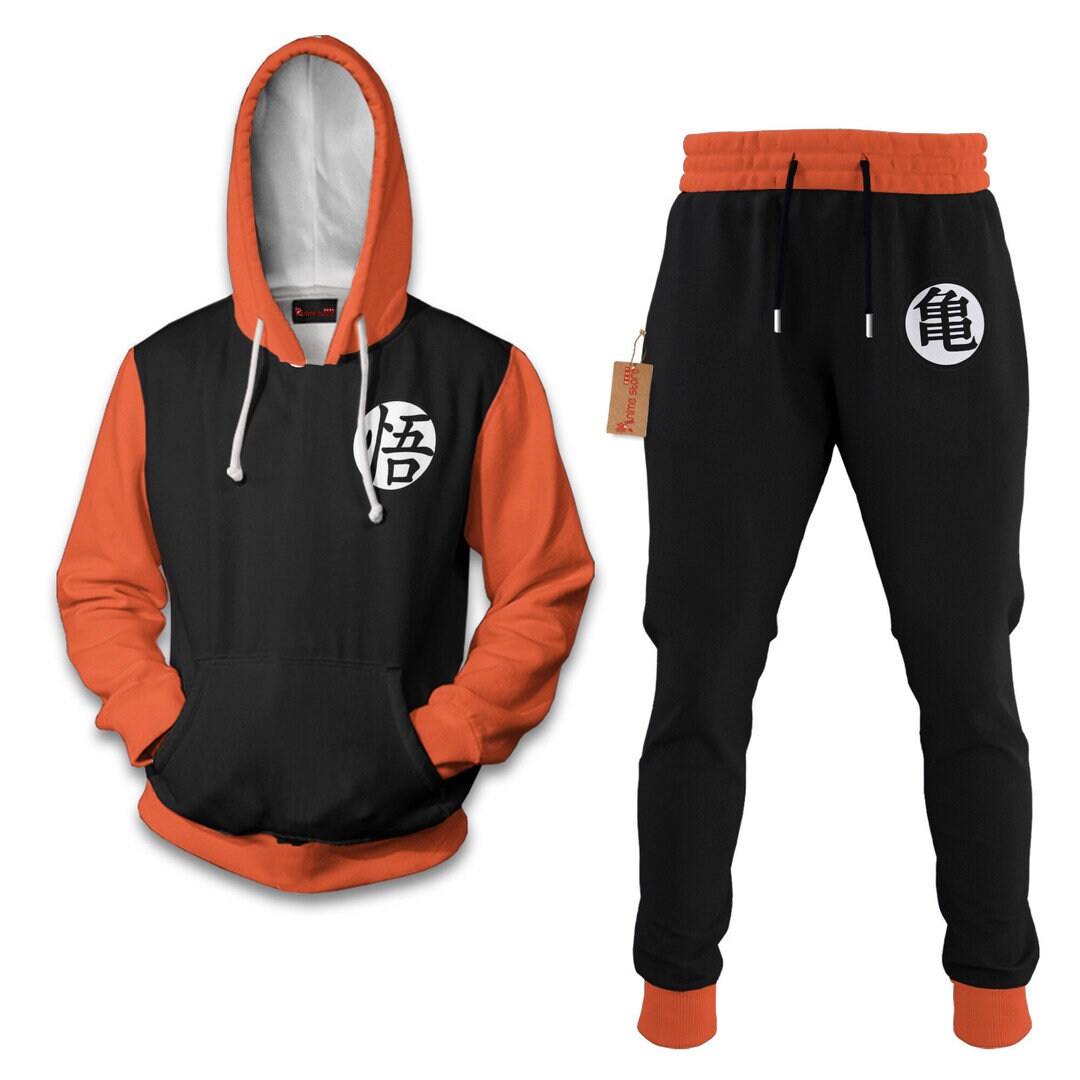 Goku Hoodie and Jogger Set Anime Clothes - Etsy