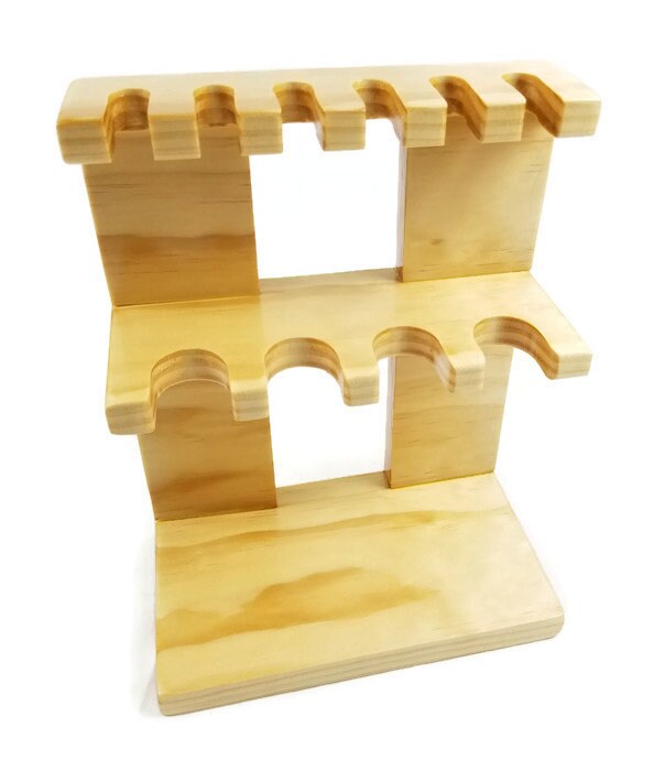 Safety Razor and Shaving Brush Stand Double Decker Wooden - Etsy