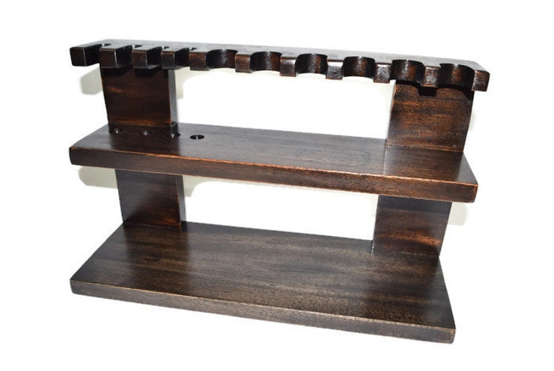 Three Level Safety Straight Razor and Brush Shaving Stand in | Etsy