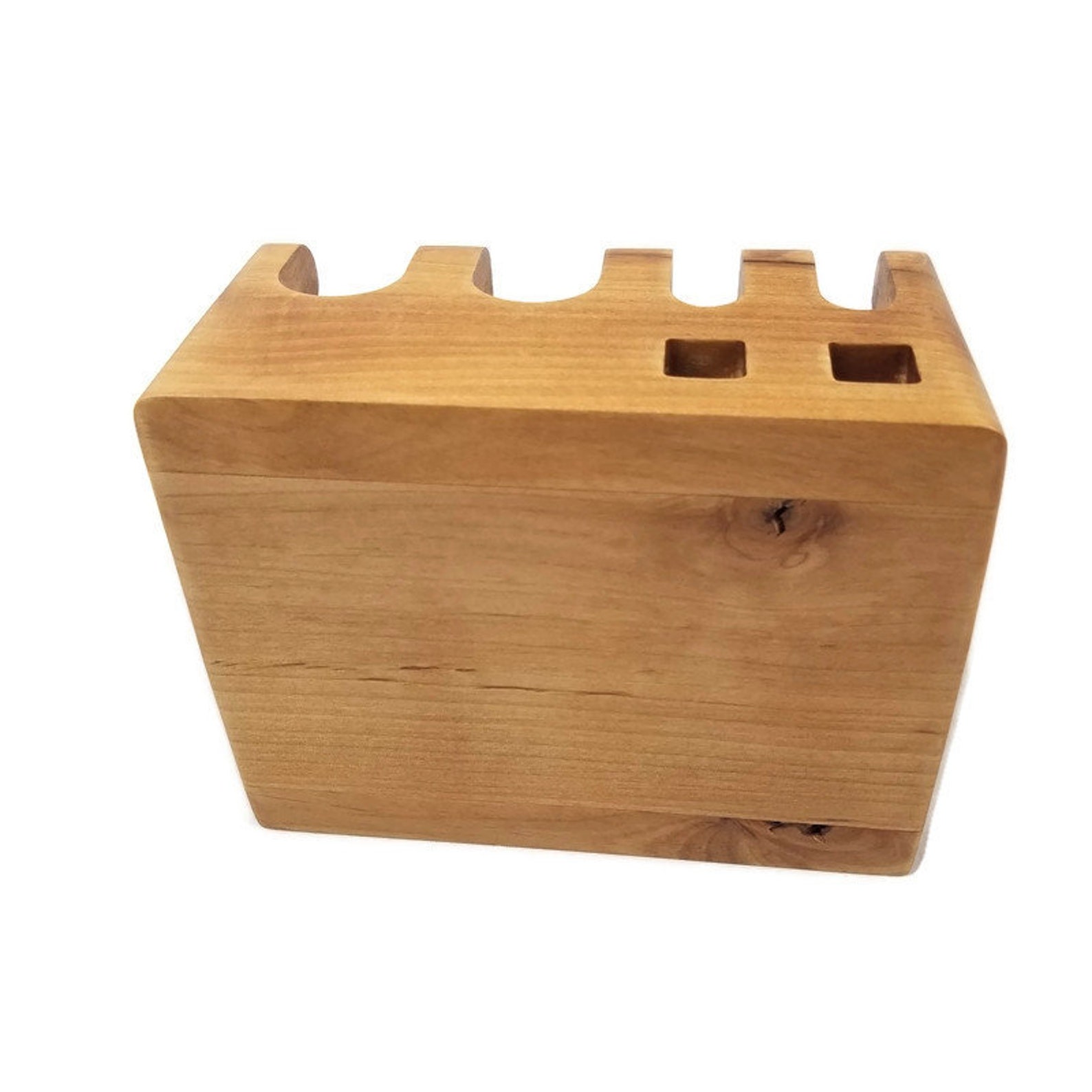 Safety Razor Shaving Brush Stand Custom Wood up to 5 Slots | Etsy