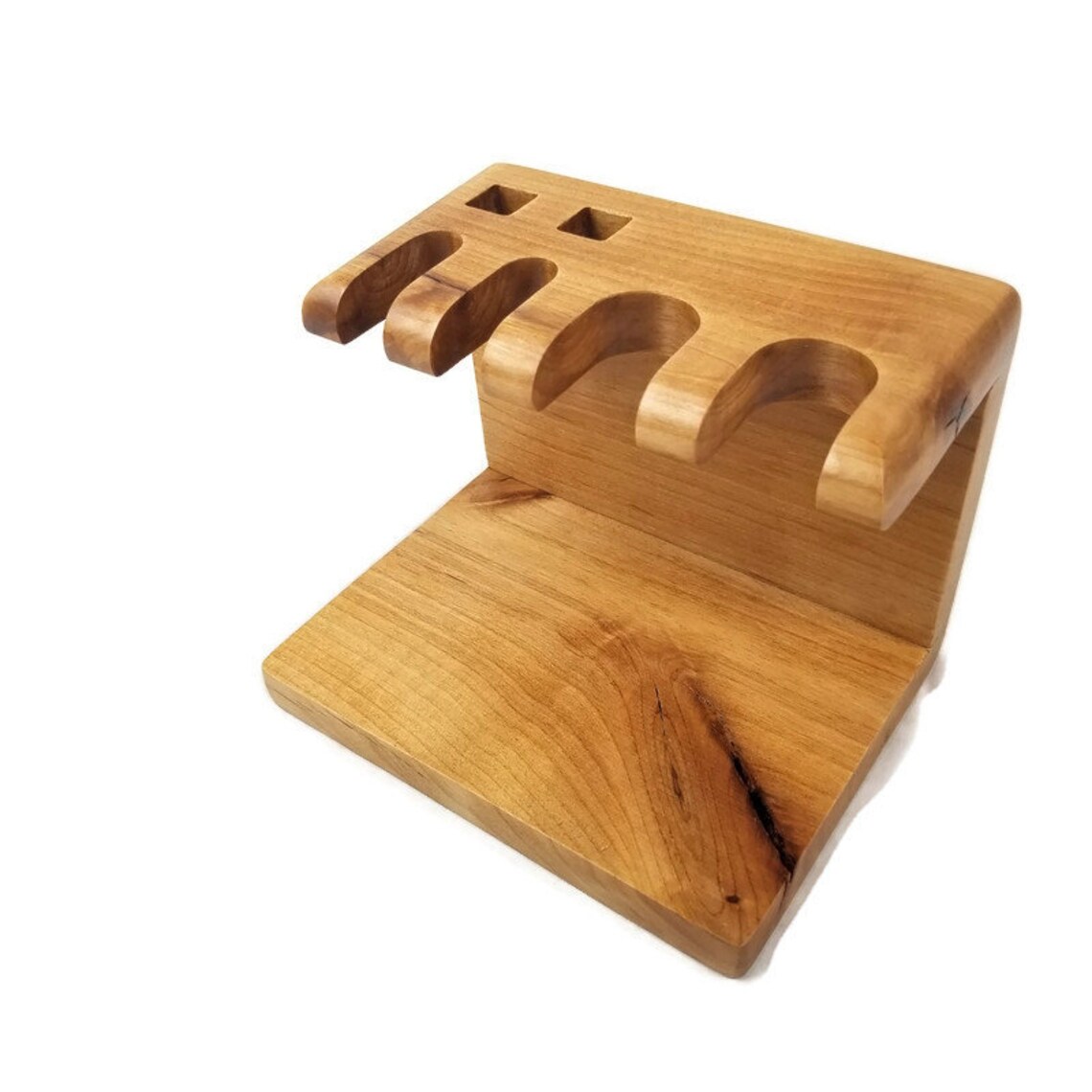 Safety Razor Shaving Brush Stand Custom Wood up to 5 Slots | Etsy