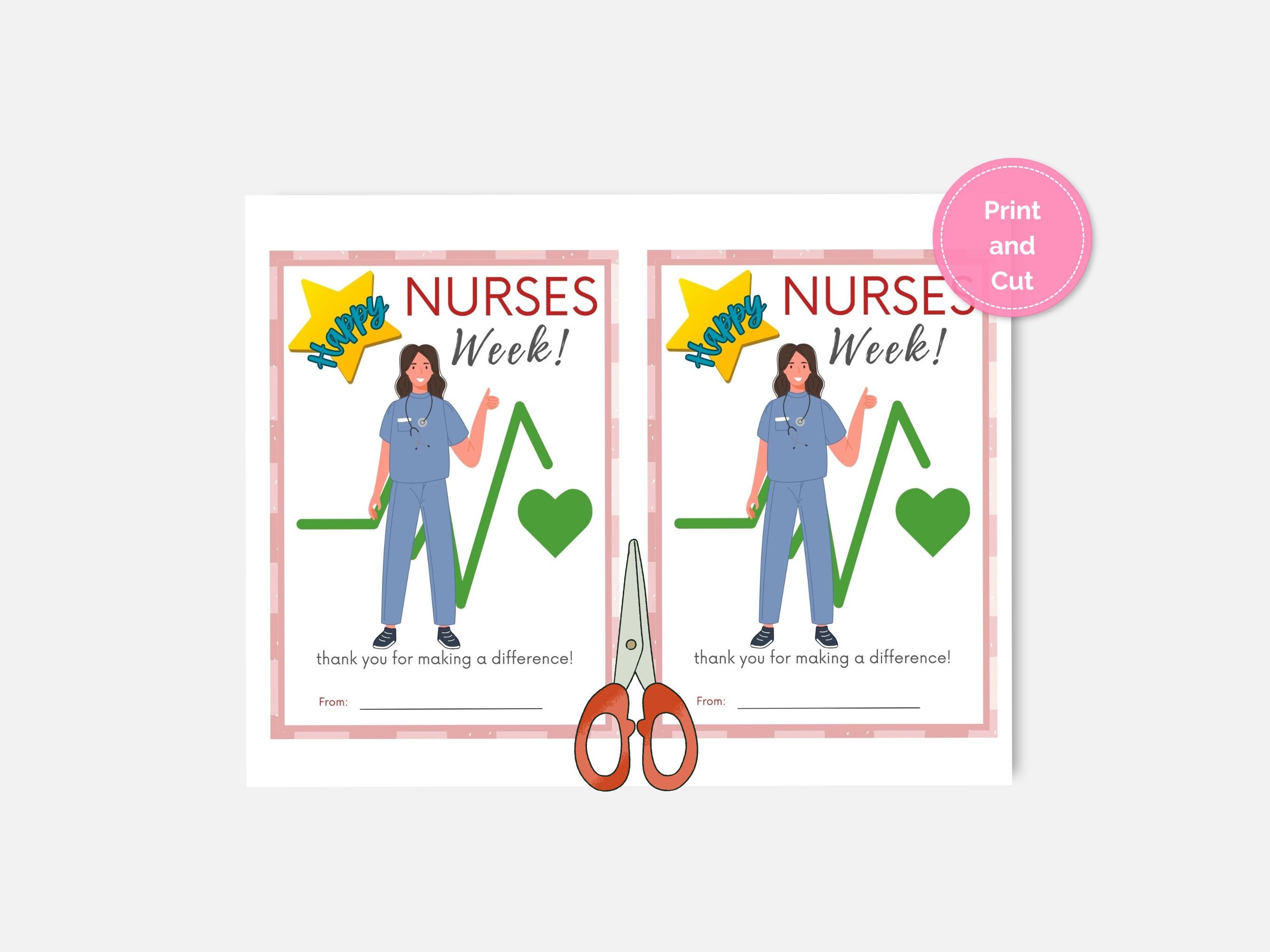 Nurse Appreciation Gift Card Holder, Printable Gift for Nurse, Nurse ...