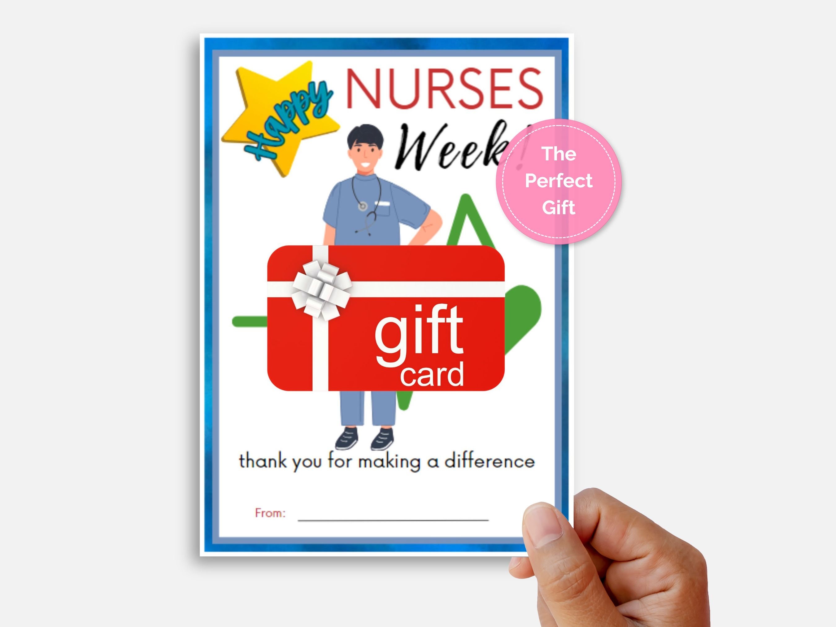 Nurse Appreciation Gift Card Holder, Printable Gift for Nurse, Nurse ...