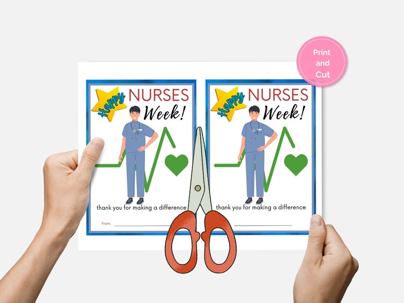Nurse Appreciation Gift Card Holder, Printable Gift for Nurse, Nurse ...
