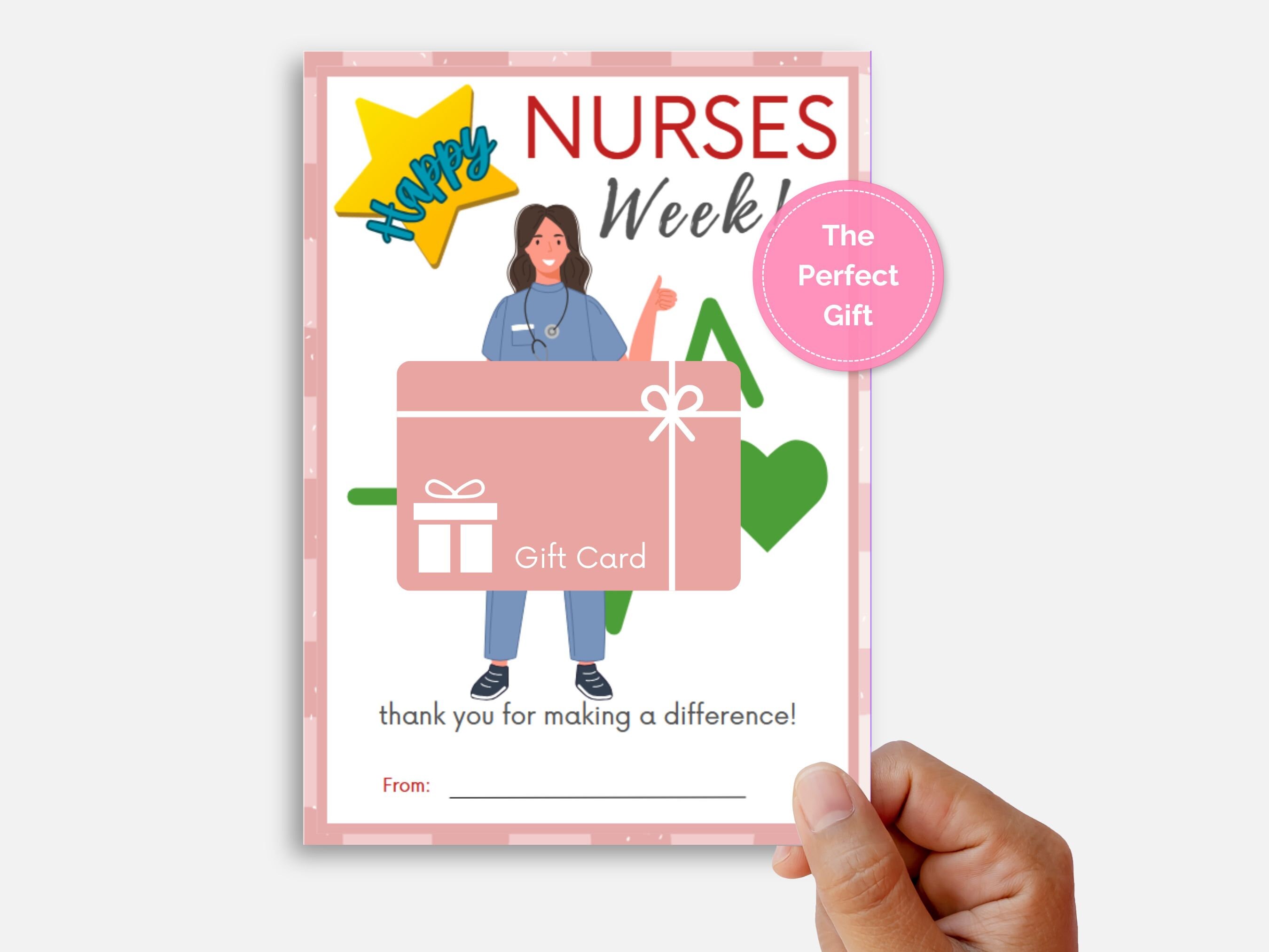 Nurse Appreciation Gift Card Holder, Printable Gift for Nurse, Nurse ...