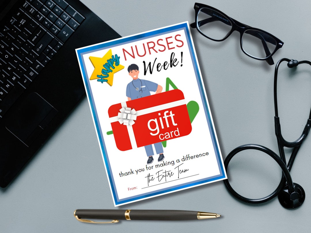 Nurse Appreciation Gift Card Holder, Printable Gift for Nurse, Nurse ...