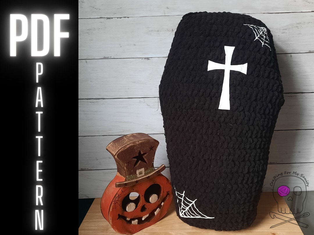 Coffin Pillow No Sew PDF Crochet Pattern - Etsy