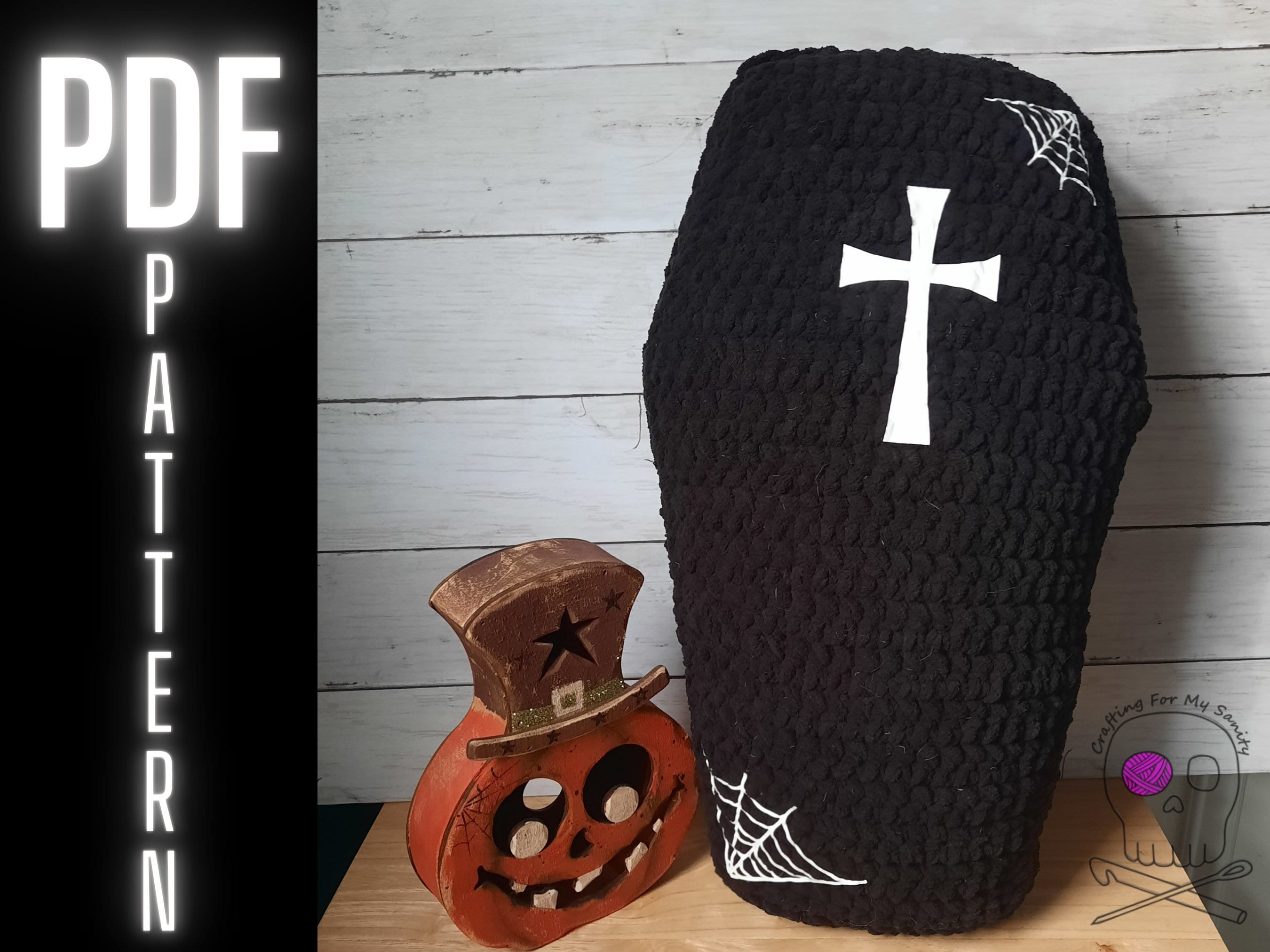 Coffin Pillow No Sew PDF Crochet Pattern - Etsy