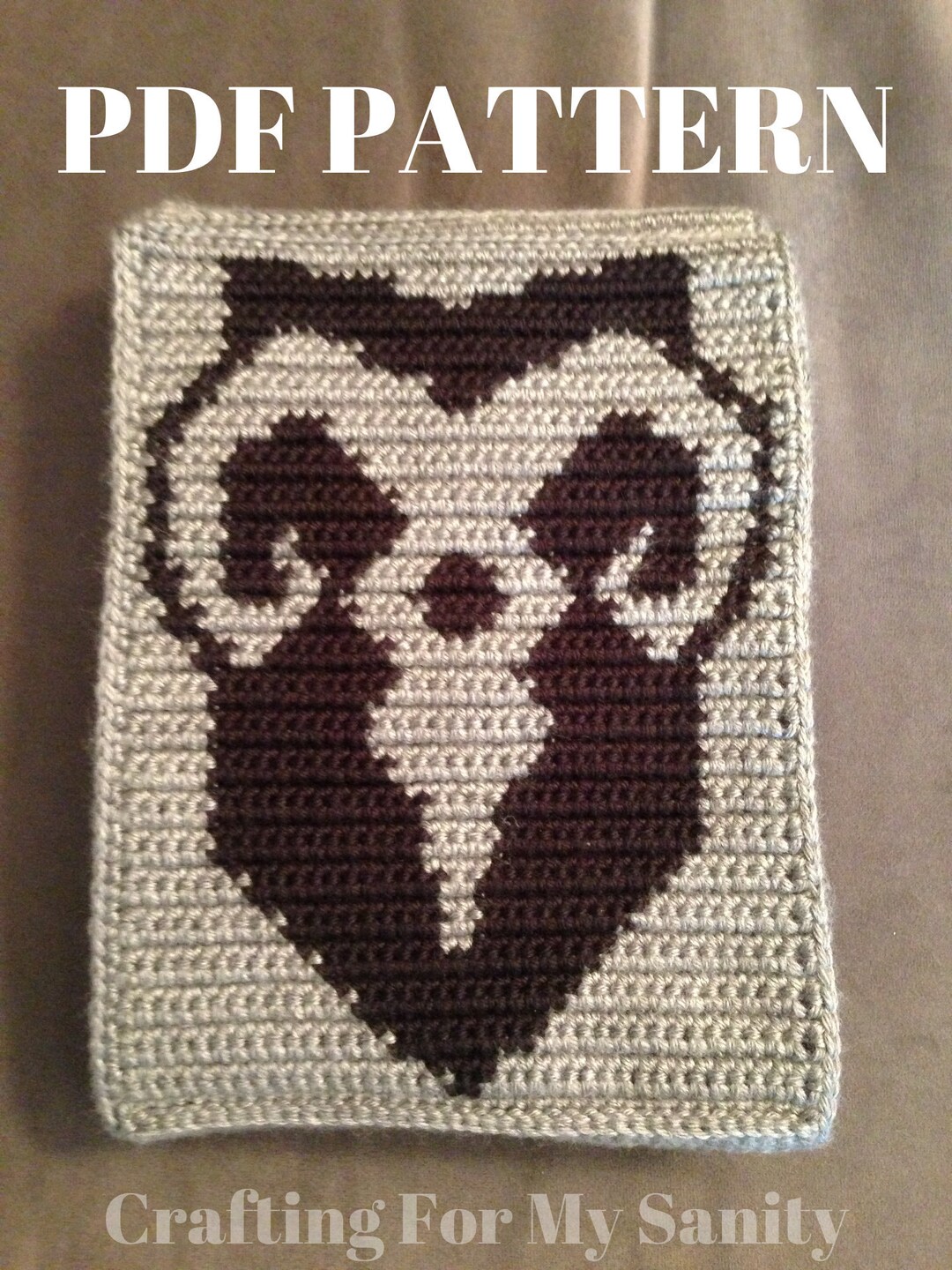 Ram Head / Goat Head Fantasy City Crest Crochet/cross-stitch PDF ...