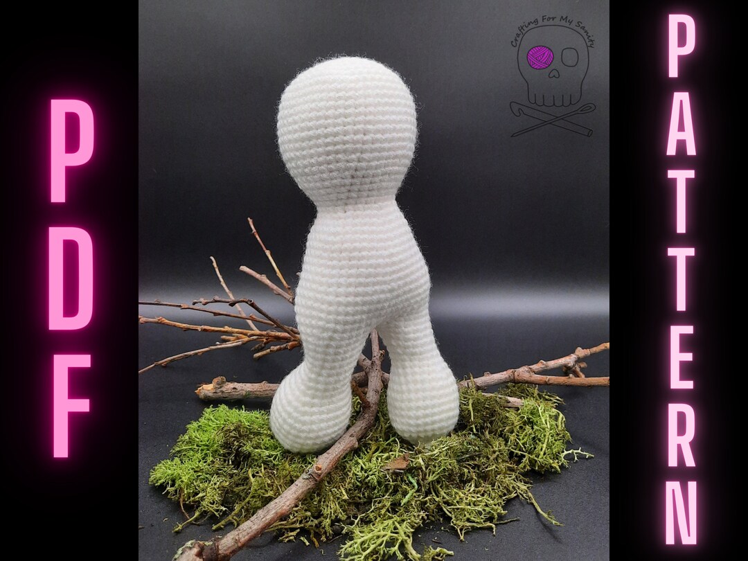 PDF PATTERN ONLY Nightcrawler Cryptid Crochet Pattern - Etsy