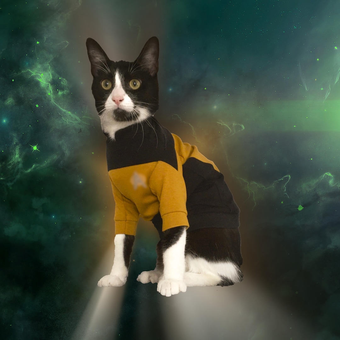 TNG Operations Uniform for Sphynx Cat, Star Trek Costume - Etsy