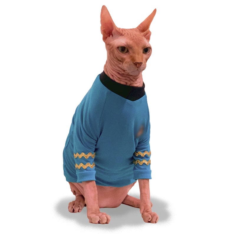TOS Science Uniform for Sphynx Cat - Etsy