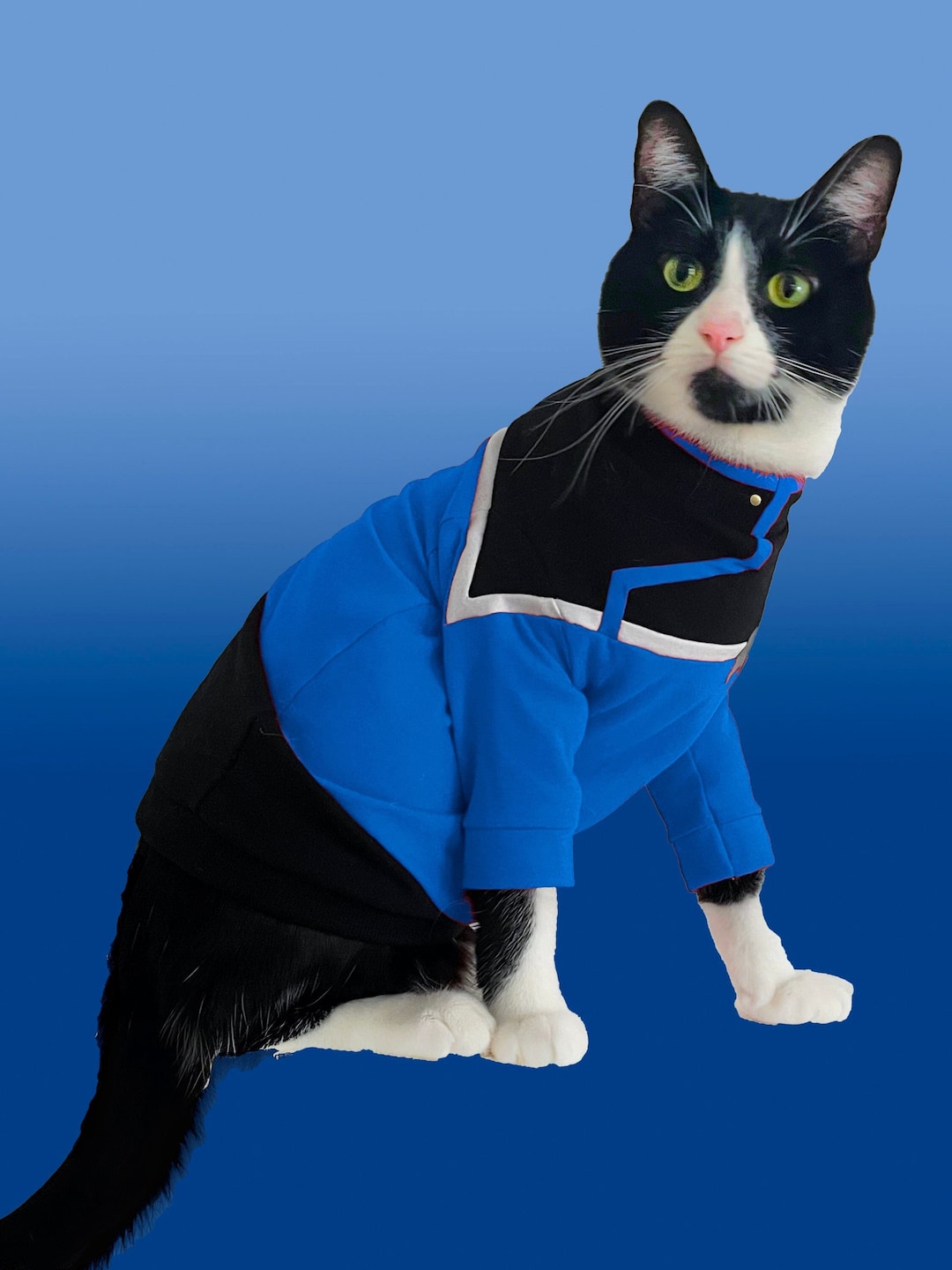 Ld Science Officer Uniform For Sphynx Cat Sphynx Cat Clothes Etsy
