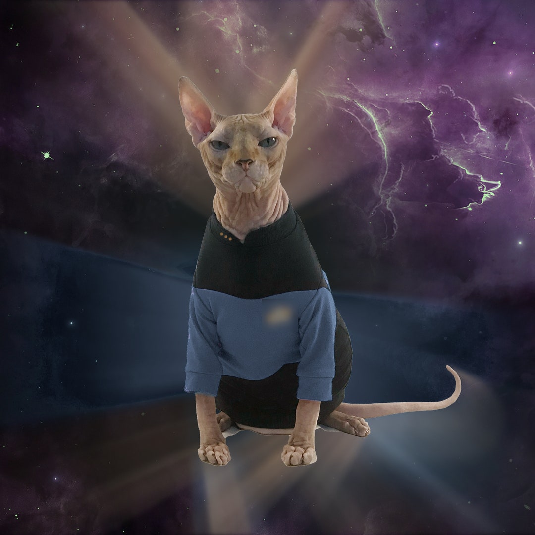 TNG Science Uniform for Sphynx Cat / Sphynx Cat Clothes - Etsy