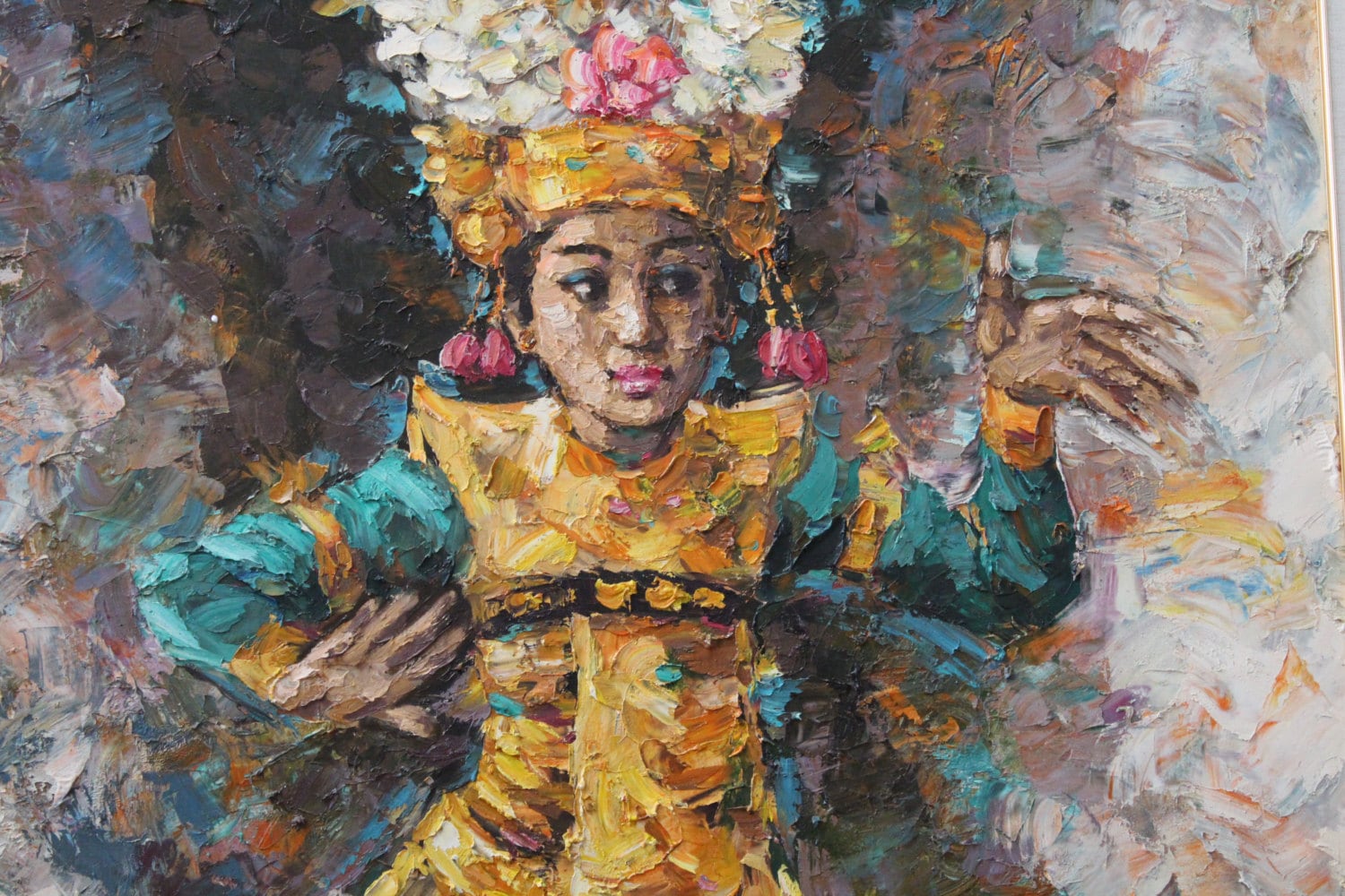 XL Balinese Dancer Original Oil Painting - Ubud, Bali 2007 - Etsy