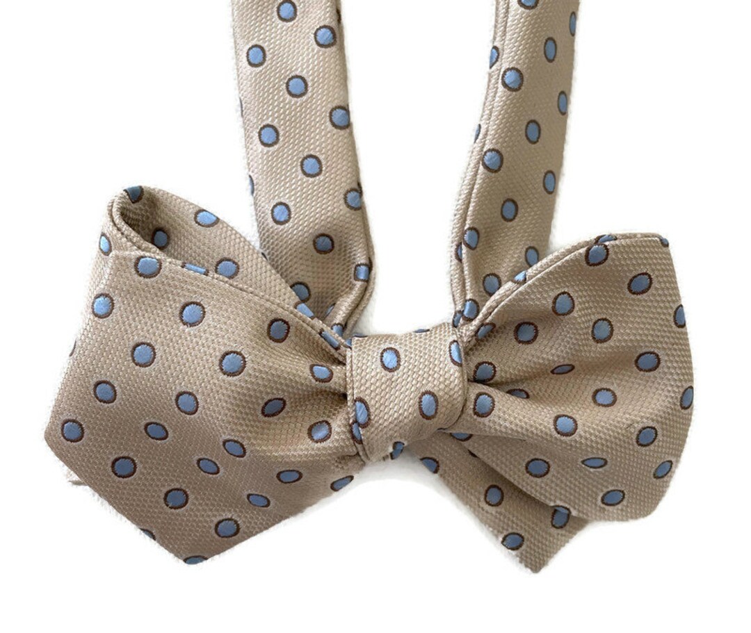 Silk Bow Tie for Men - Jazz Age - One-of-a-kind, Handcrafted - Pre-tied ...