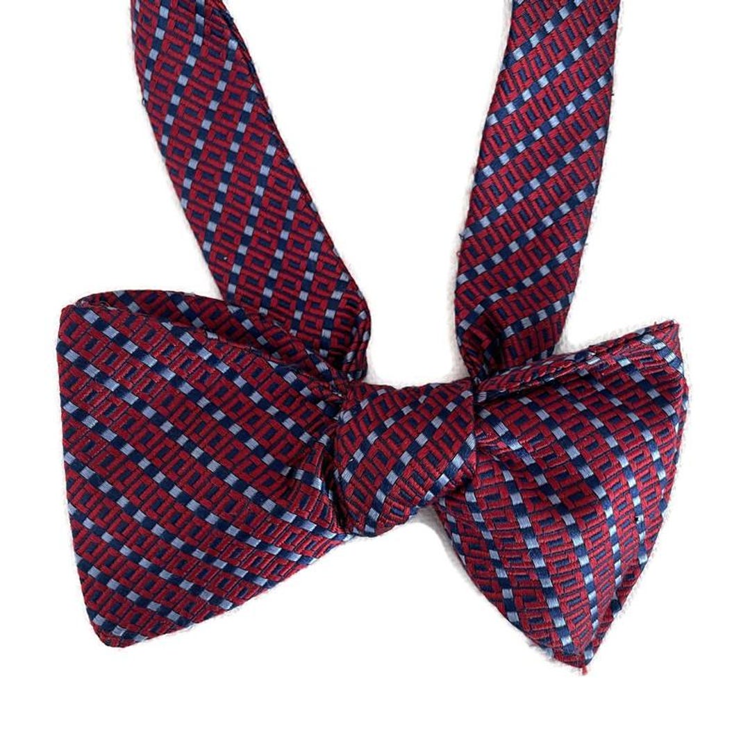 Handcrafted Silk Bow Tie - Business Class - One-of-a-kind - Self-tie or ...