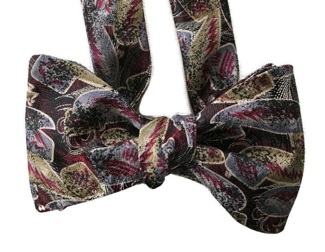 Silk Bow Tie for Men - Lagniappe - One-of-a-kind - Handcrafted - Self-tie - Free Shipping - Etsy