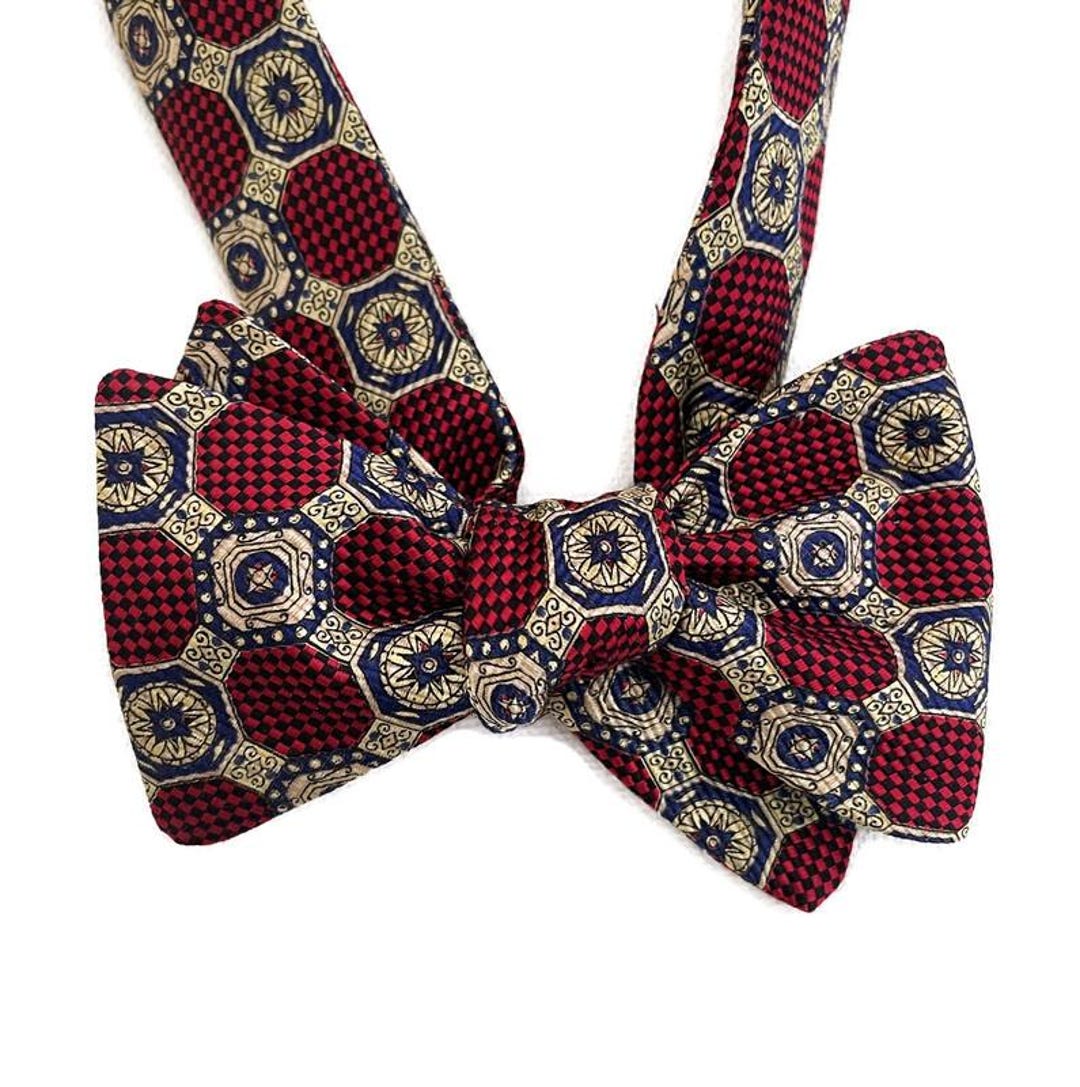 Handcrafted Silk Bow Tie - Dynamite - One-of-a-kind - Self-tie or Pre ...