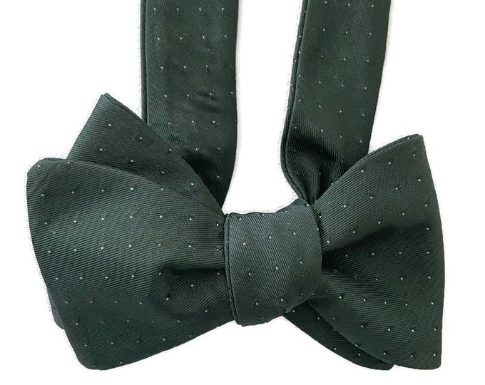 Silk Bowtie for Men - Forest - One-of--a-kind, Handcrafted - Self-tie ...