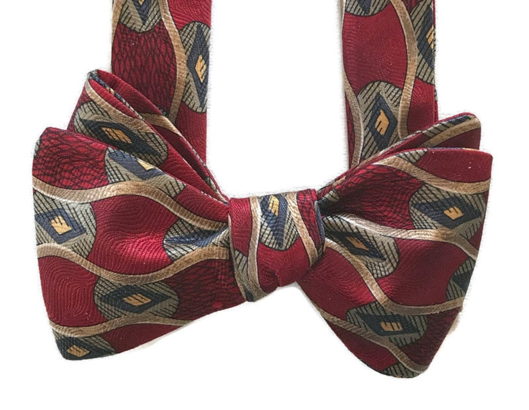 Silk Bow Tie for Men - First Class - One-of--a-kind, Handcrafted - Self ...