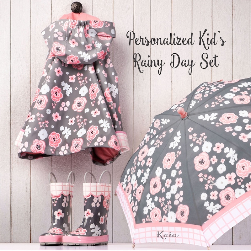 Monogram Rain Boots - Etsy