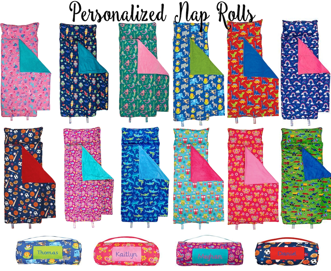 Personalized Nap Mat / Stephen Joseph / Nap Roll / Sleep Bag / Kids Nap ...